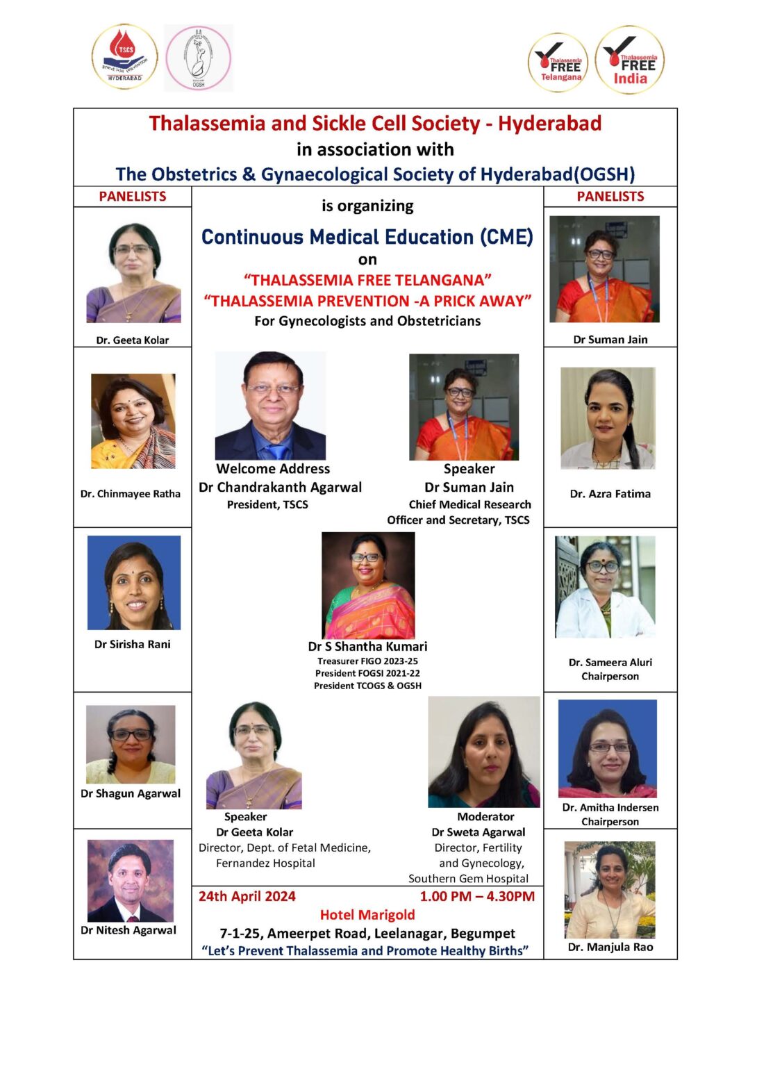 Continuous Medical Education - TSCS INDIA – Best Thalassemia Treatment in Hyderabad